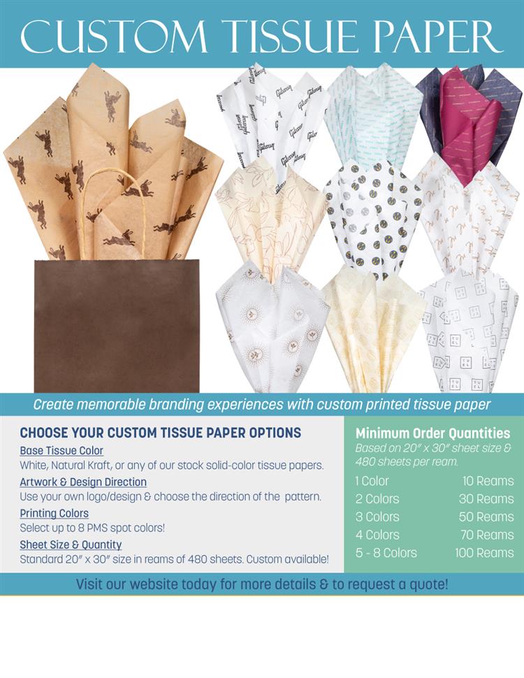 Custom Tissue Paper Creates Memorable Branding Experiences. Custom ...