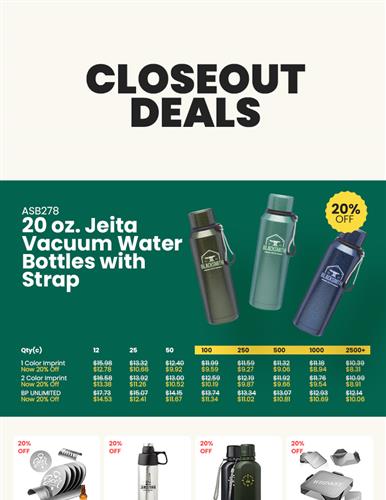 Promo Closeouts - Promotional Product Closeouts