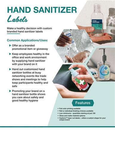 Make a healthy decision with custom branded hand sanitizer labels ...