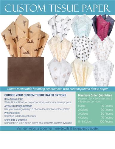 Custom Tissue Paper Creates Memorable Branding Experiences. Custom ...
